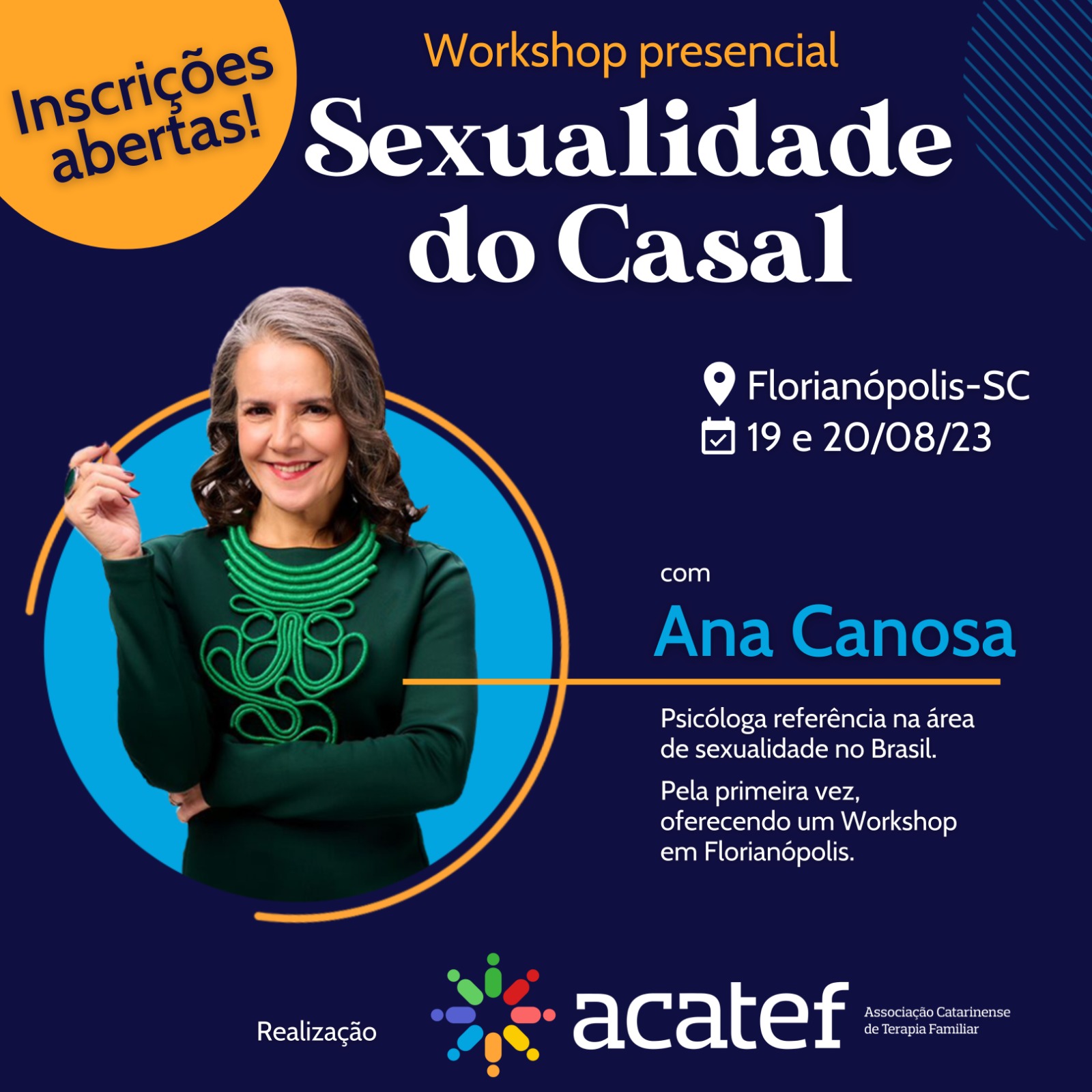 Workshop Presencial – “Sexualidade do Casal” com Ana Canosa - ACATEF